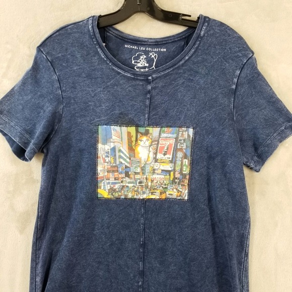 Michaels | Dresses | Michael Leu Collection Maxi Dress L Cat Lady New ...